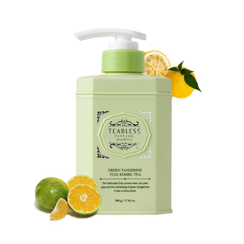 TEABLESS Perfume Shampoo Green Tangerine Yuja Kombu Tea Scent(17.63oz ...