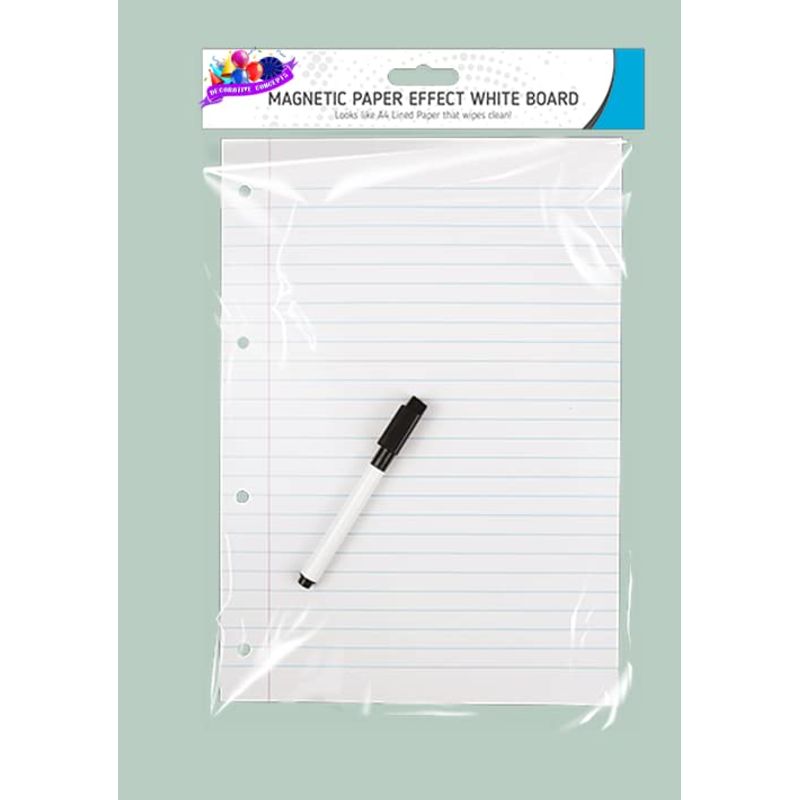 A4 Dry Wipe Magnetic Whiteboard Mini Office Notice Memo White Board Pen ...