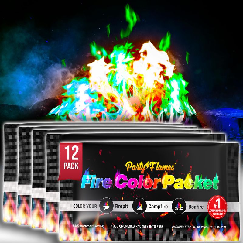 Fire Color Changing Packets Fire Pit (12 Pack) - Perfect for Any ...