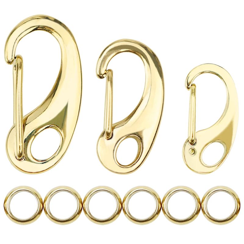 3 Set Pet Tag Quick Clip Stainless Steel Buckle with Rings Stainless ...