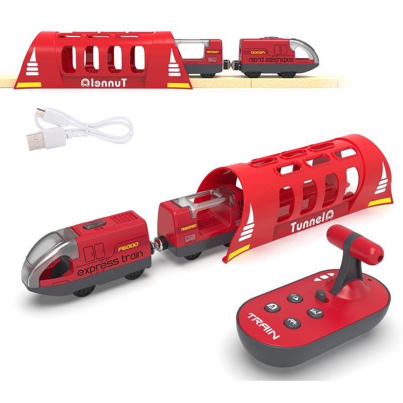 Toy Train Set Remote Control Locomotive Train, Motorized Train for ...