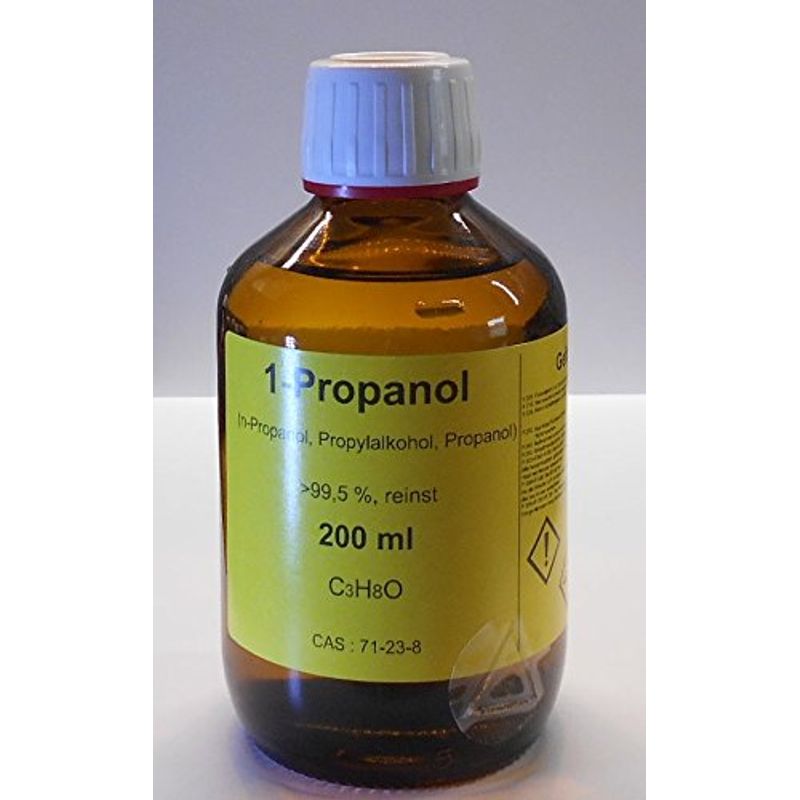 200 ml 1-propanol 99.5%, n-propanol, methanol replacement, cleaning and ...