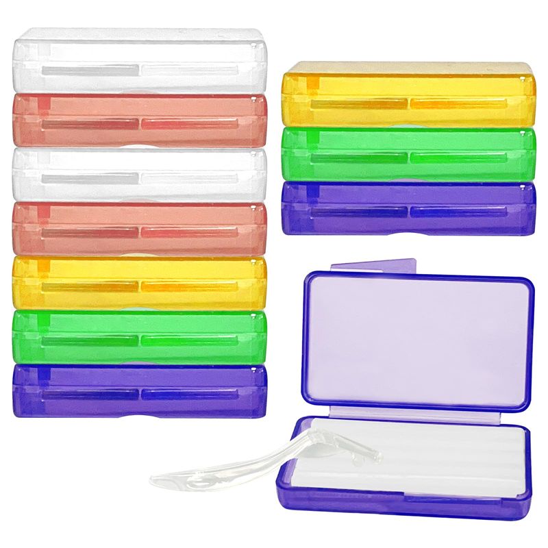 10-Pack Multicolored Dental Wax for Braces, 50-Strip Set of Unscented ...