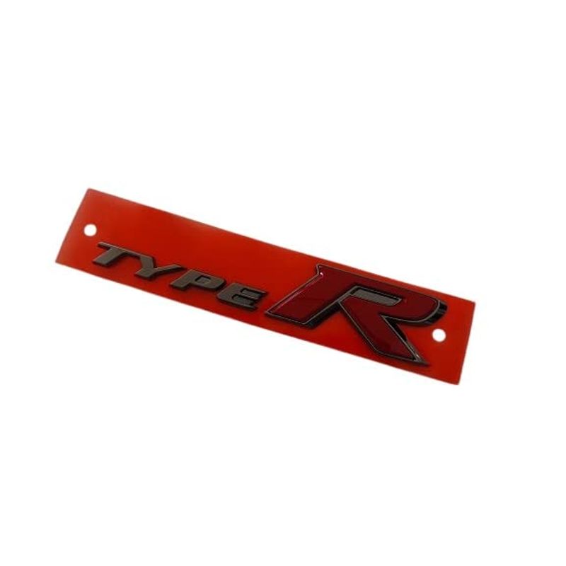 FK8 Civic Type R Back Door Emblem Black Chrome Tone Approx. 1.1 x 5.7 ...