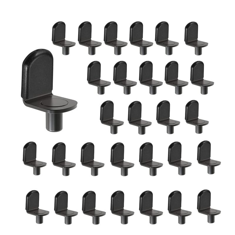 DINGFENG 30 Pcs Right Angle Clips, Glass Shelf Support Nails, L Shaped ...