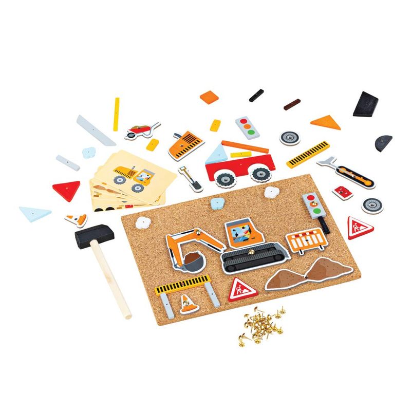 Bigjigs Toys, Deluxe Pin-a-Shape (Construction), Tap Tap Art Board Set ...