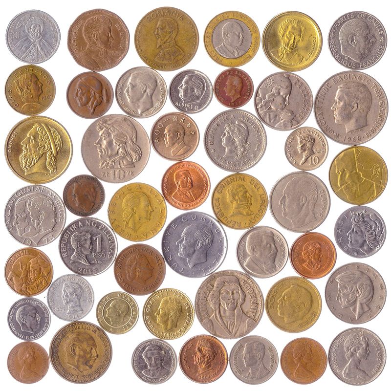 30 Different Coins with Portraits of: Presidents, Dictators, Leaders ...