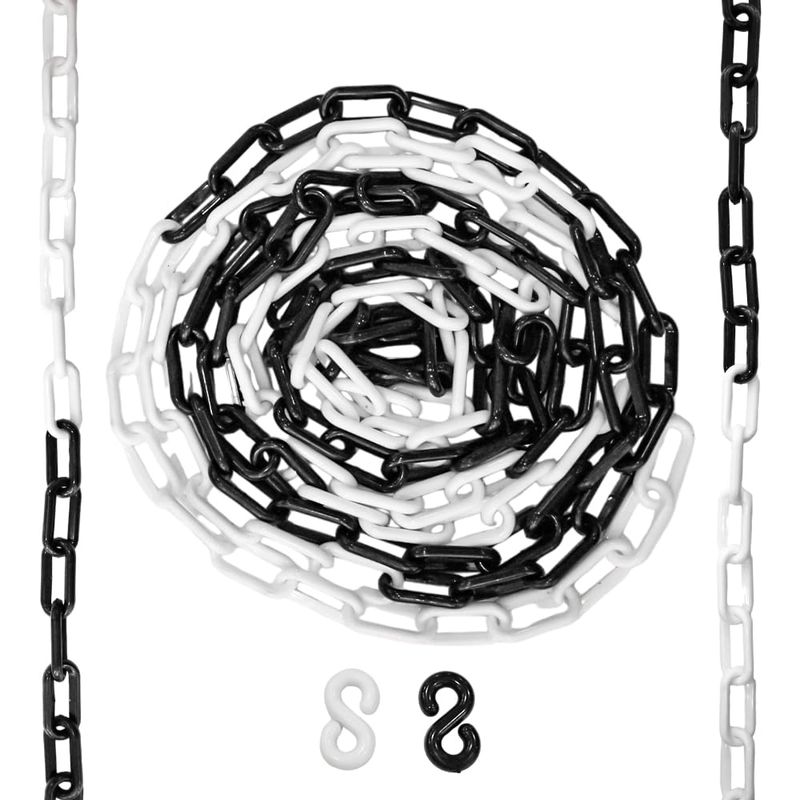 Berry 5 Meter 6MM Plastic Chain - Black & White | Durable Plastic Chain ...