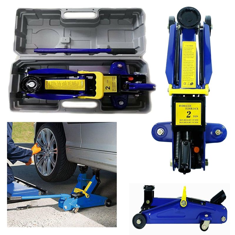 Floor Jack Car Jack Hydraulic Car Lift Jack Stands 2 Ton Low Profile ...