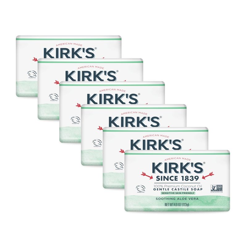 Kirk's Castile Bar Soap Clean Soap for Men, Women & Children | Premium ...