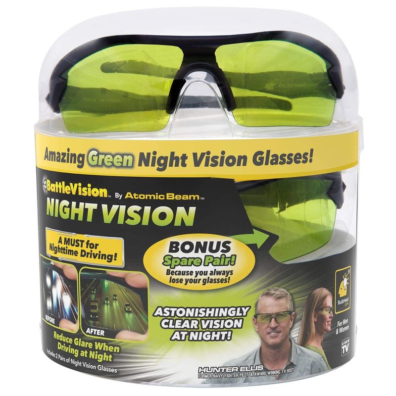 Battlevision As Seen On TV Night Vision Glasses 2 Pairs by BulbHead ...