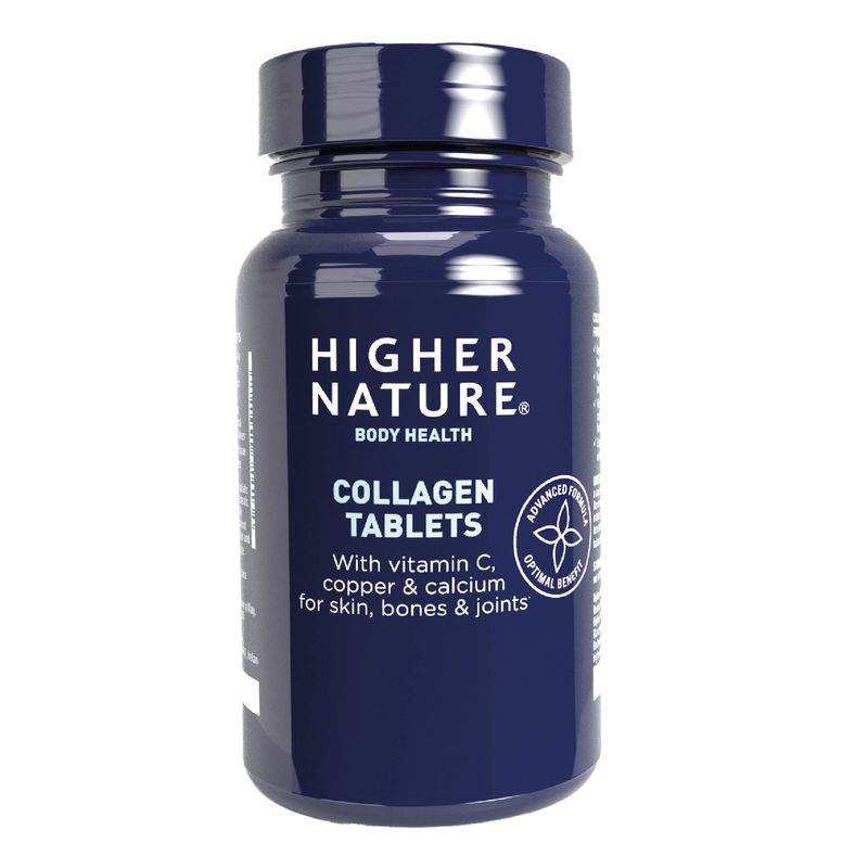Higher Nature - Collagen Tablets - Hydrolysed Marine Collagen - Vitamin ...