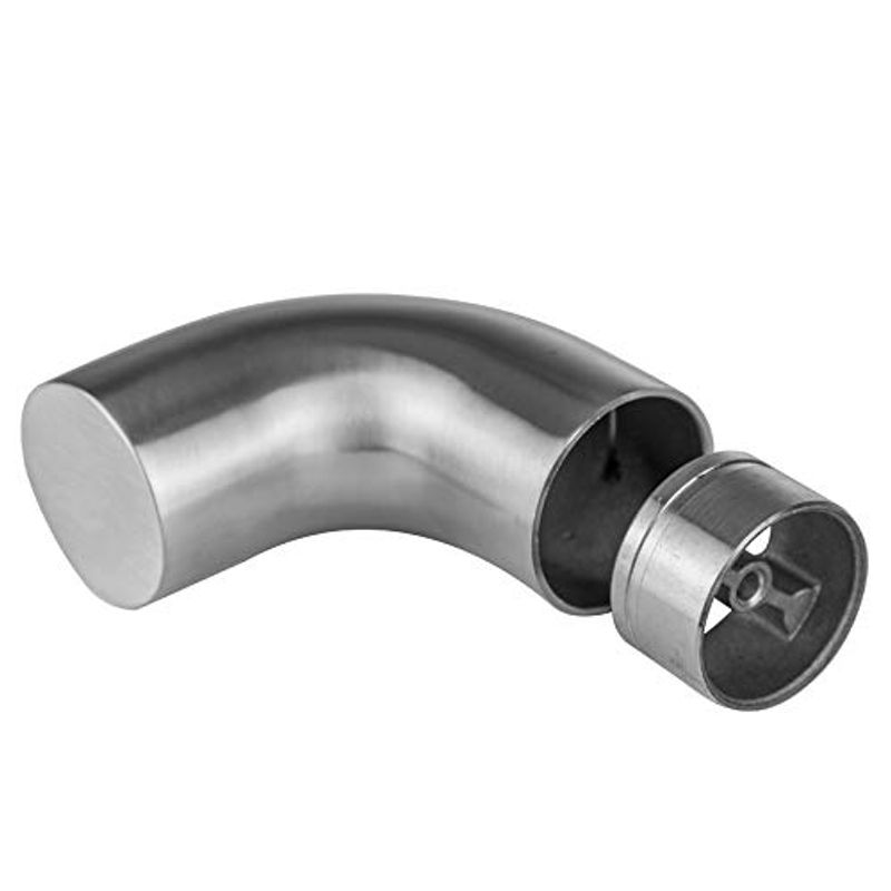 Cosch Edelstahl End bend 90° including 1 adapter for wooden handrail ...