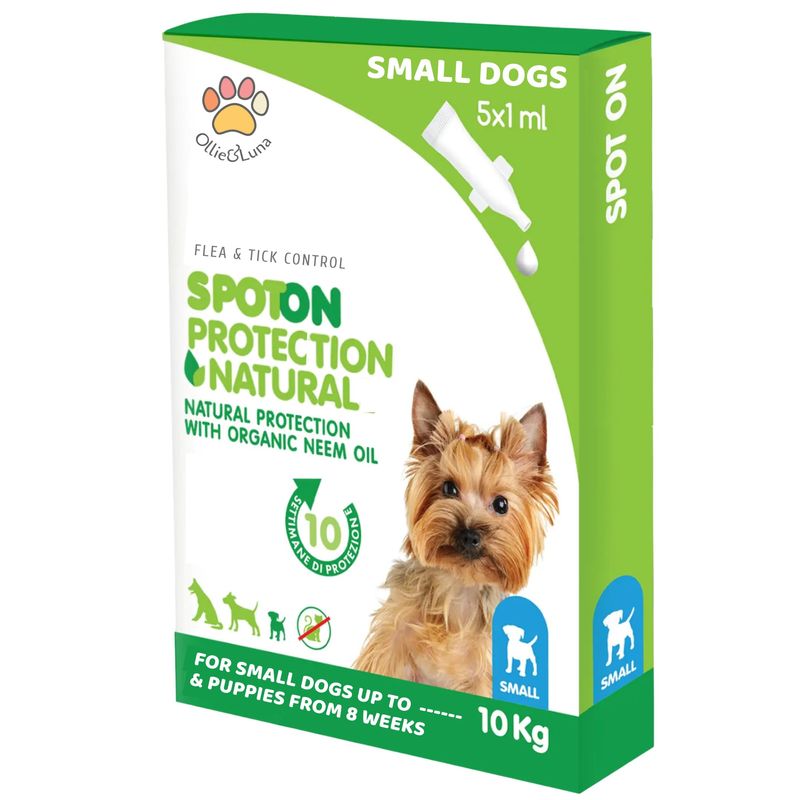 Dog Flea Spot On Drops - Small Dogs & Puppies from 8 Weeks -100% ...
