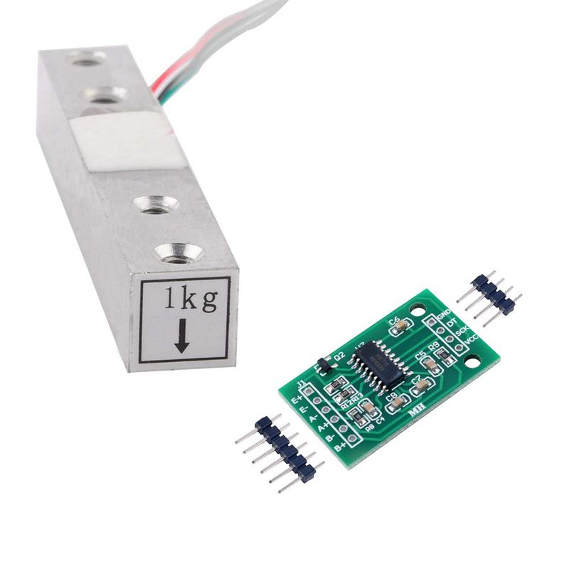 Stemedu Load Cell 1KG AD Amplifier HX711 Breakout Board Portable Kitchen Scale Weight Sensor ...