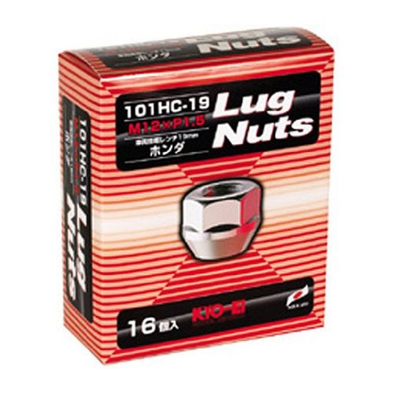 KYO-EI Wheel Nut Lug Nut 16 Pieces M12 x 1.5 101HC-19 STRAIGHT/30-323 ...