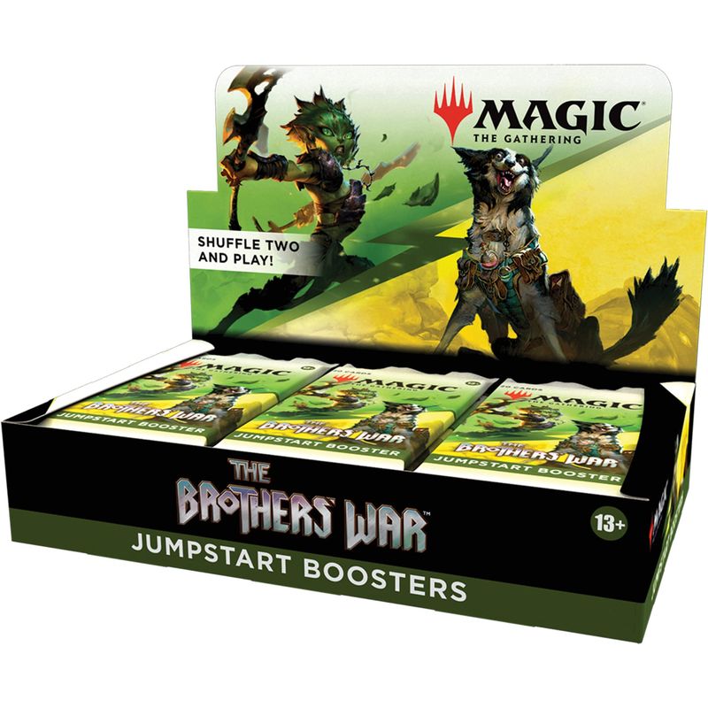 Magic: The Gathering The Brothers’ War Jumpstart Booster Box | 18 Packs ...