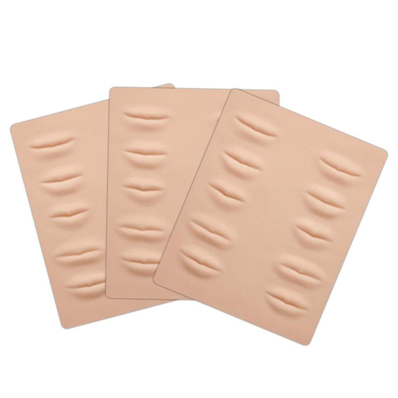 Silicone Fake Skins for Lips 3 Sheets 3D Microblading Permanent Makeup ...