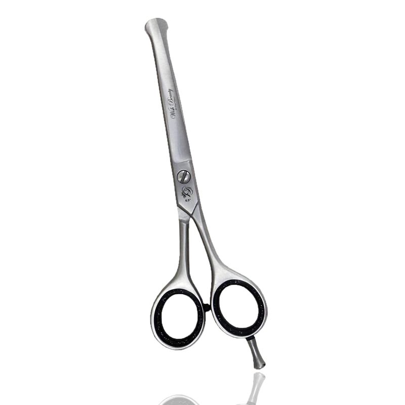 wishbeauty Hairdressing Scissors Kids Safety Round Tips and Curved Hair ...