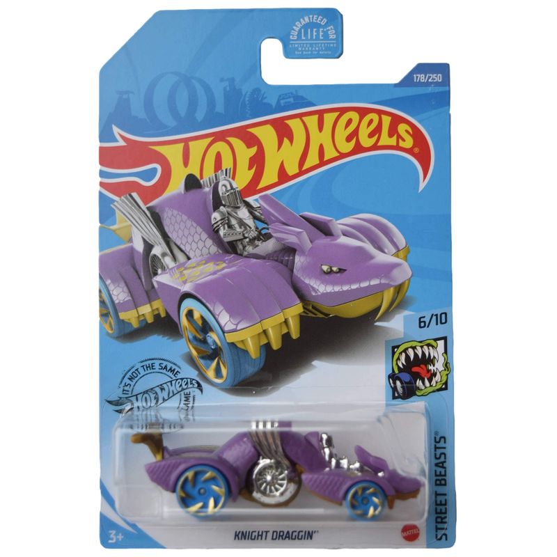 Hot Wheels Knight Draggin - Purple 178/250 Street Beasts 6/10 - Online ...