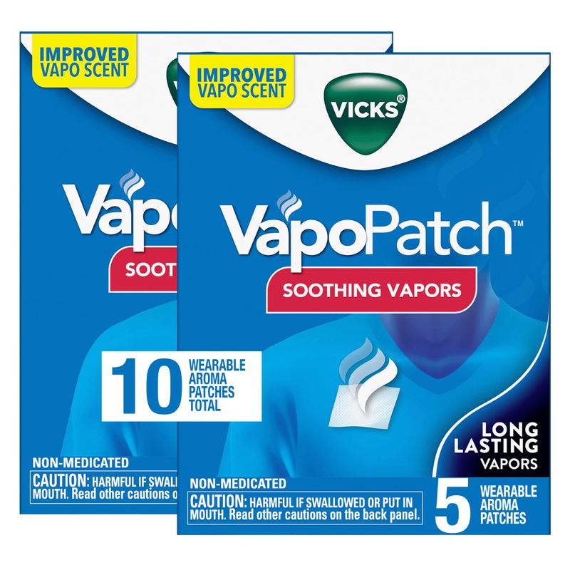 Vicks VapoPatch, Wearable Mess-Free Aroma Patch, Soothing & Comforting ...