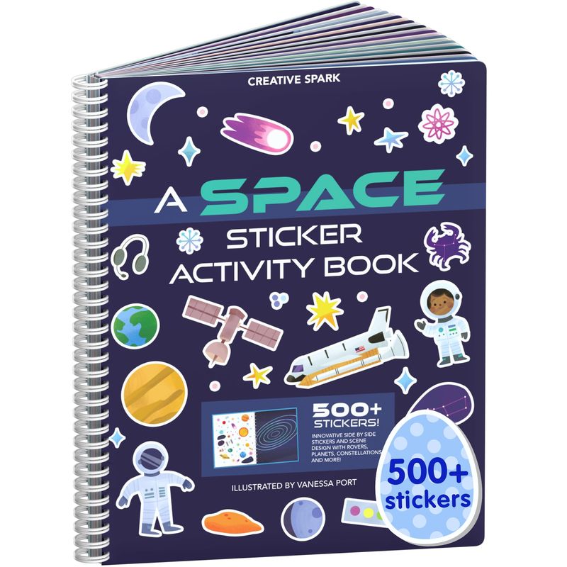 Outer Space Sticker Book for Kids 2-4, 500+ Kids Stickers by Cupkin 12 ...