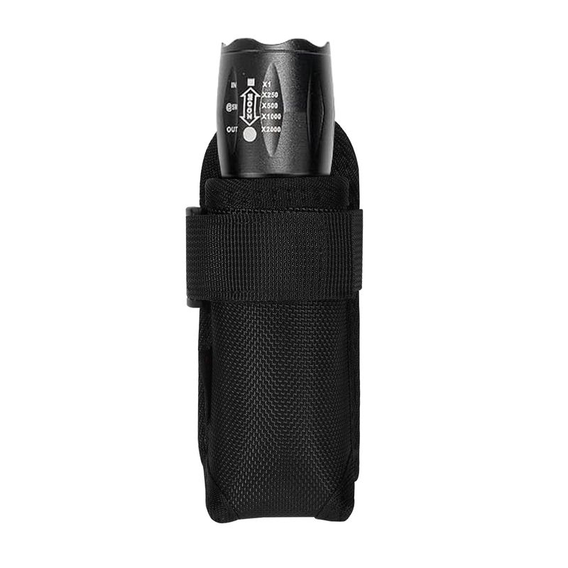 KENOBEE Flashlight Pouch Duty Belt Holster, Open Top Nylon MOLLE Torch ...