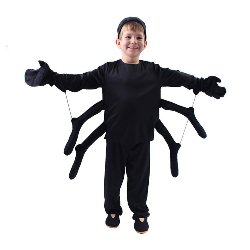 KIMI HOUSE Spider Costume for Kids, Perfect for Halloween, Animal Dress up Party, Black(M/5-7Y ...