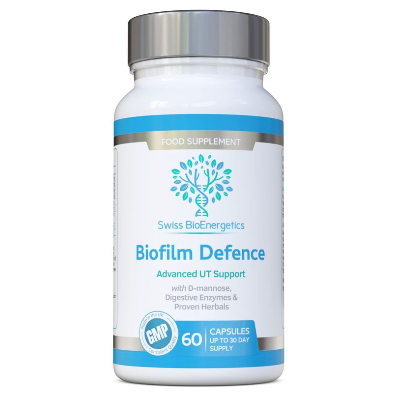 Biofilm Defence 60 Capsules - D-Mannose and a comprehensive blend of ...