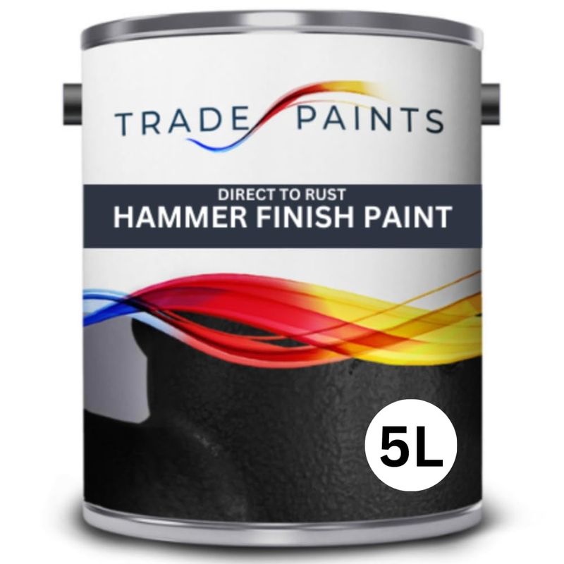 Hammer Finish Direct To Rust Metal Paint Hammerite Equivalent (5 Litre ...