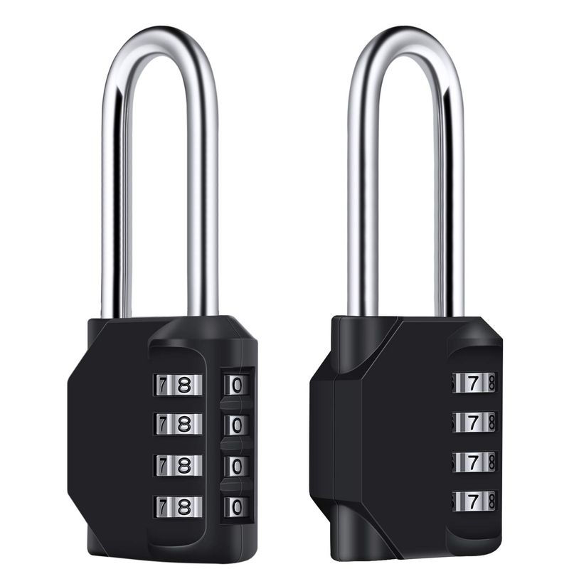 Diyife Padlock, Dial Type, 4 Digit Combination Lock, Anti-Theft ...