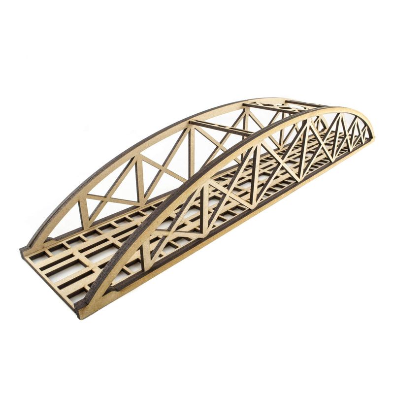 War World Scenics Single Track Natural Low Detail MDF Bowstring Bridge ...