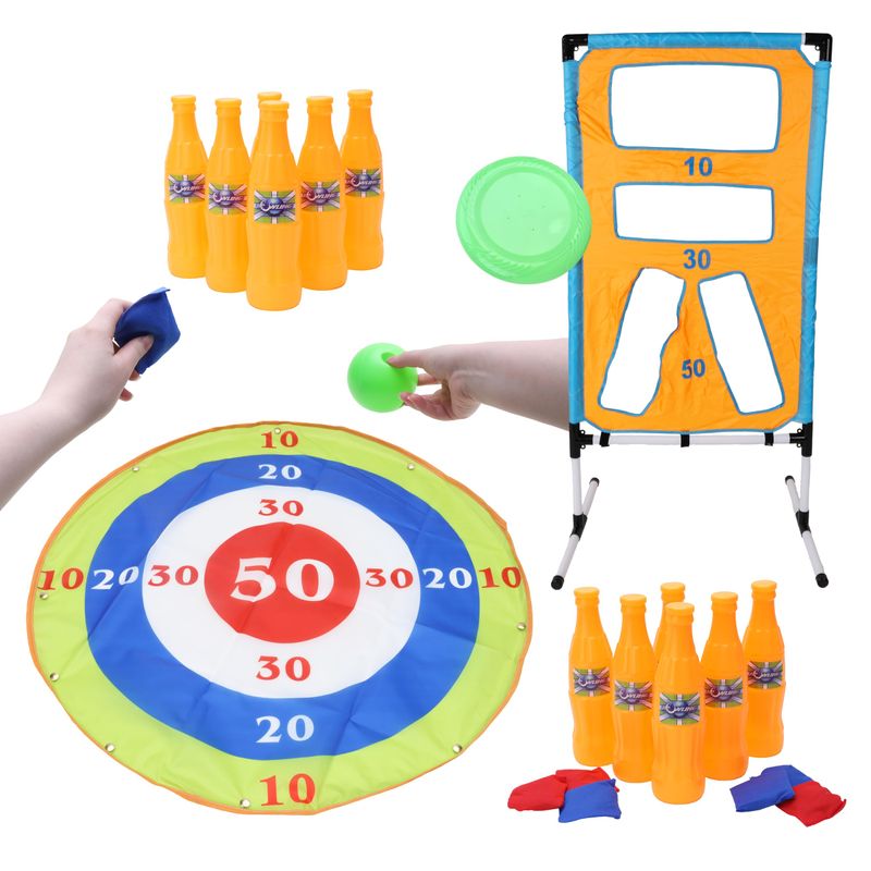 Toyland® Pack of 2 Outdoor Garden Games Bundle - Giant Frisbee Disc ...