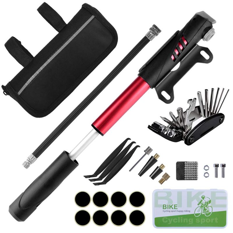 Bike Tool Kit, Bicycle Puncture Repair Kit with 16 in 1 Bike ...