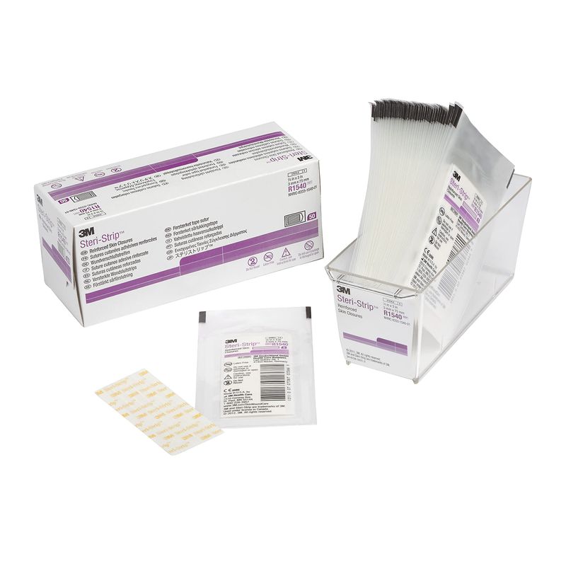 3M Steri-Strip Adhesive Skin Closures (Reinforced) R1540 (Pack of 50 ...
