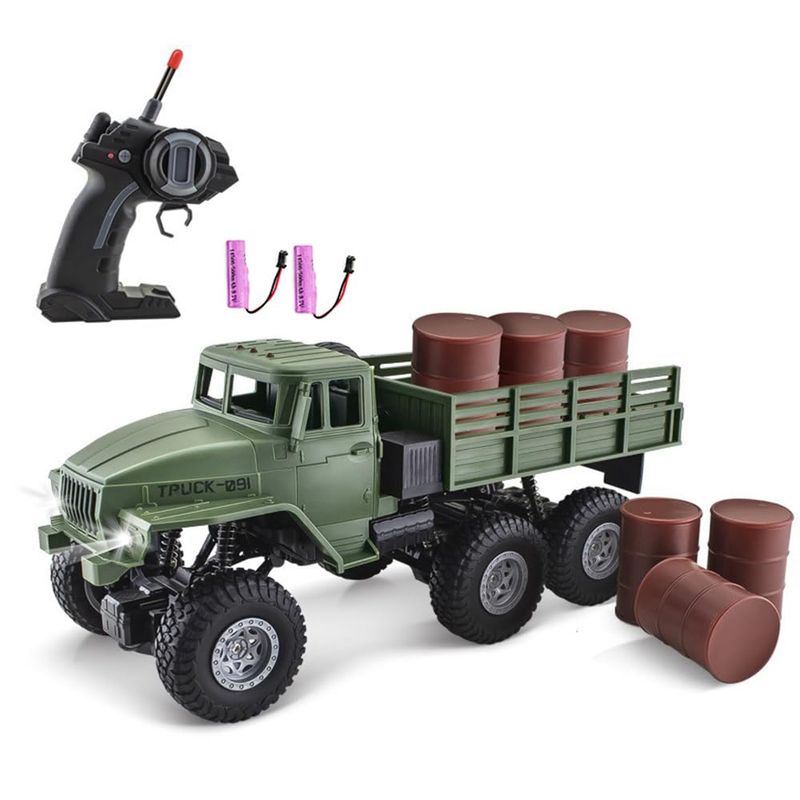 GoolRC RC Military Truck, 1:16 Scale 6WD Remote Control Car, Off-Road ...
