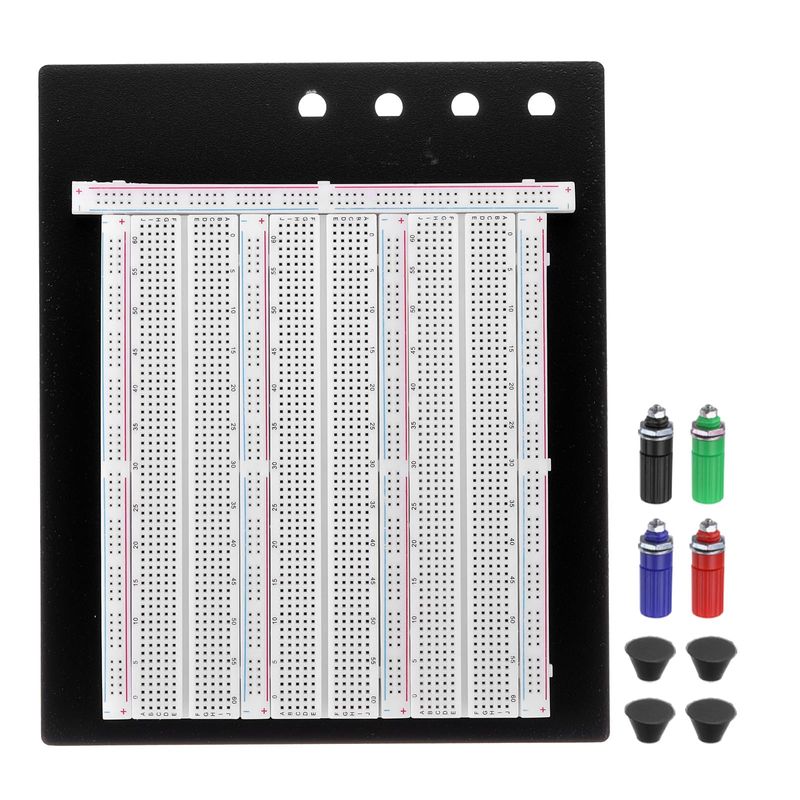 PATIKIL 1 Set Breadboard, Solderless Breadboard Large Breadboard 2390 Tie Points Prototype PCB ...