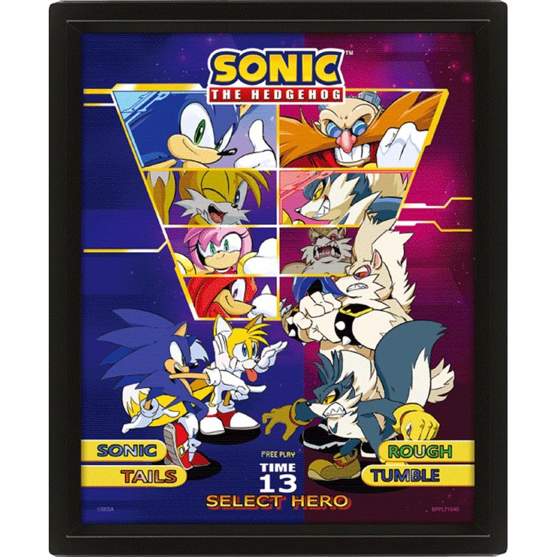 Pyramid International Sonic the Hedgehog Poster in 3D (Select Your ...