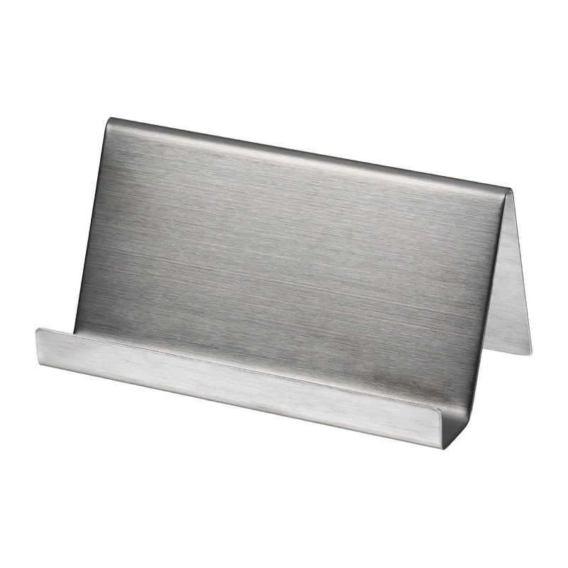 PATIKIL Business Card Holder, Brushed 304 Stainless Steel Desktop Name ...