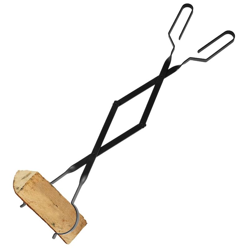 Joeji's Kitchen Fireplace Tongs Heavy Duty ﻿66cm Wide Angle Fire Tongs ...