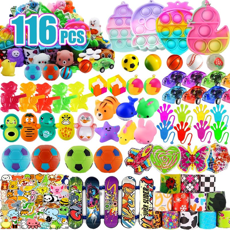 116 Pcs Prizes for Kids Classroom, Treasure Box Toys for Classroom, Treasure Chest, Birthday ...