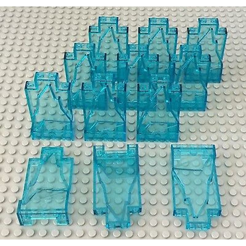 Lego 12 City Trans-light Blue Rock 2x4x6 Panel / Iceberg Mountain ...