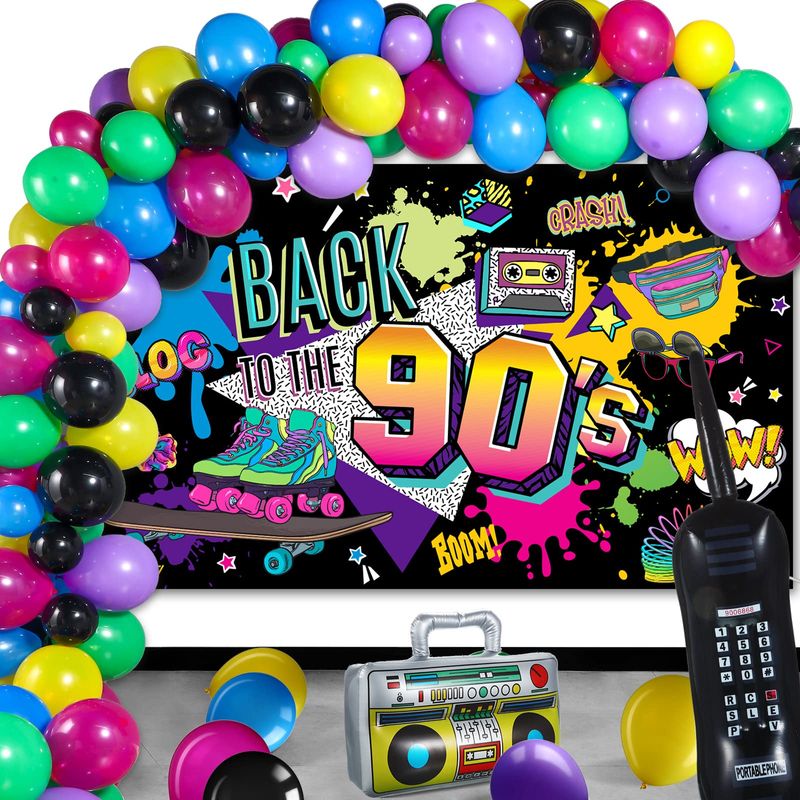 80s 90s Party Decorations 80's 90's Party Bundle Includes Inflatable ...