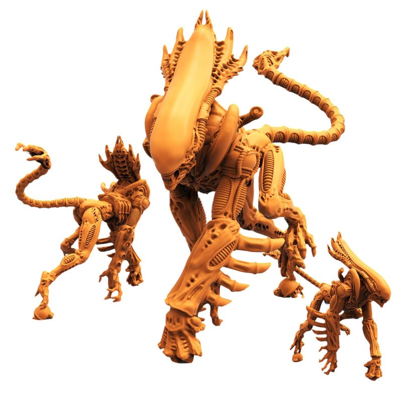 TYL | Gorilla Aliens | Gray Unpainted Miniature Fantasy Miniatures for ...