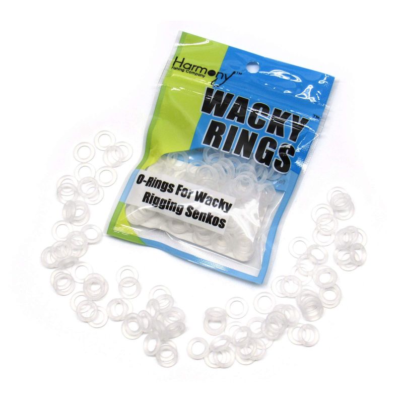 Wacky Rings (100 pk, Clear O-Rings for Wacky Rigging Senko/Soft ...