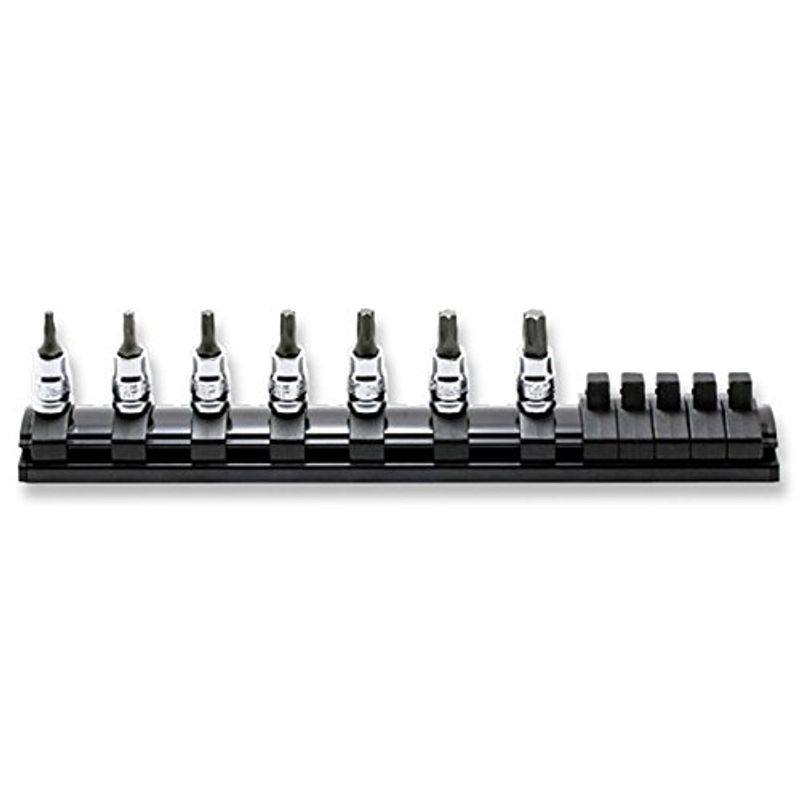 Koken Z-EAL Torx Bit Socket Rail Set 7 Pack RS2025Z/7-L28 Hex Lobe ...