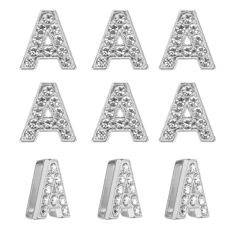 PATIKIL 30pcs Letter Charm, Rhinestone Letter A Charm Crystal Alphabet ...
