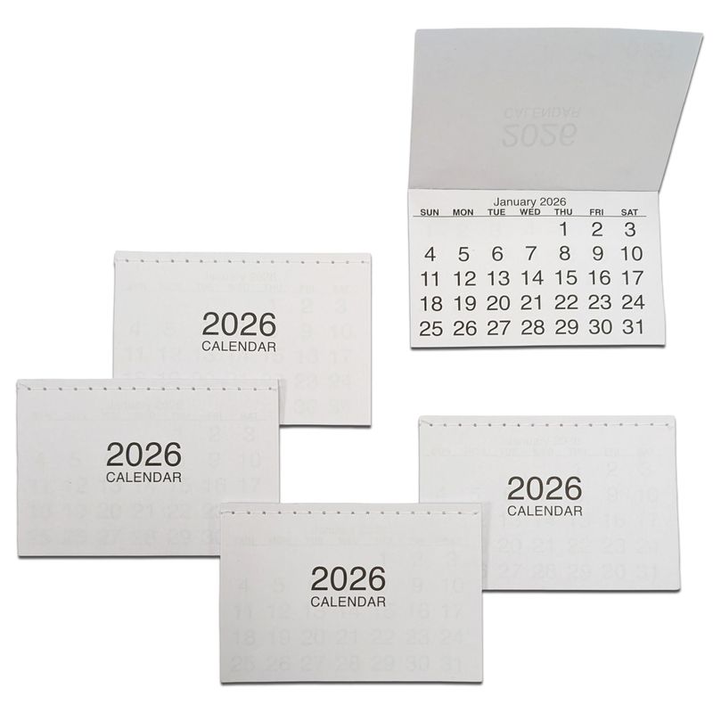 2026 Calendar Tabs Handy Peel N Stick Mini White Month To View Tear Off ...