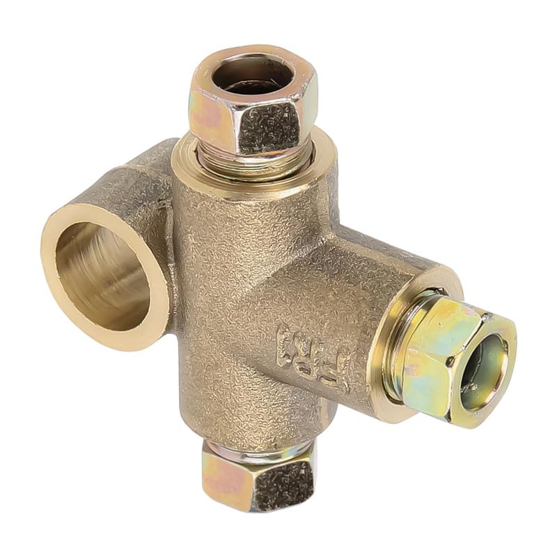 CGEAMDY Motorcycle Brake Line T-Piece, 3-Way Brake Oil Hose Adapter ...