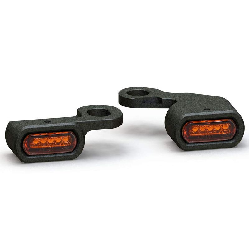 Harley Sportster Softail Dyna LED Relocation Micro Mini Turn Signal ...